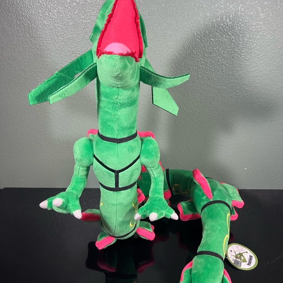 Pokemon | Other | Pokemon Jumbo Rayquaza Plush Third Round 38 Inches ...